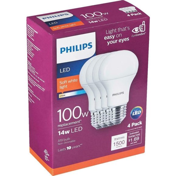 Phillips | Accents | 8 Phillips Led 0 Watt Soft White Light Bulbs ...